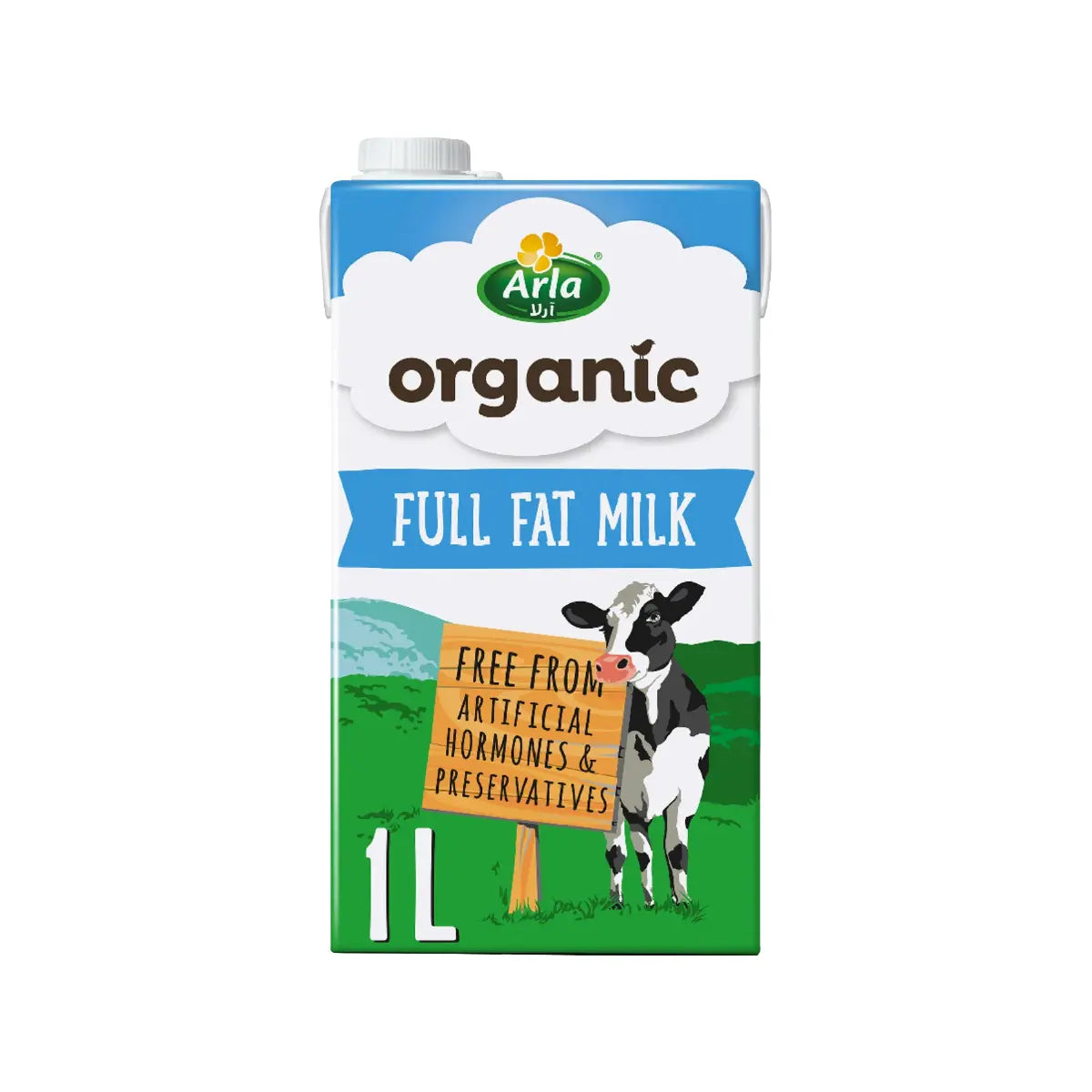 Organic Full Fat Milk UHT 1L