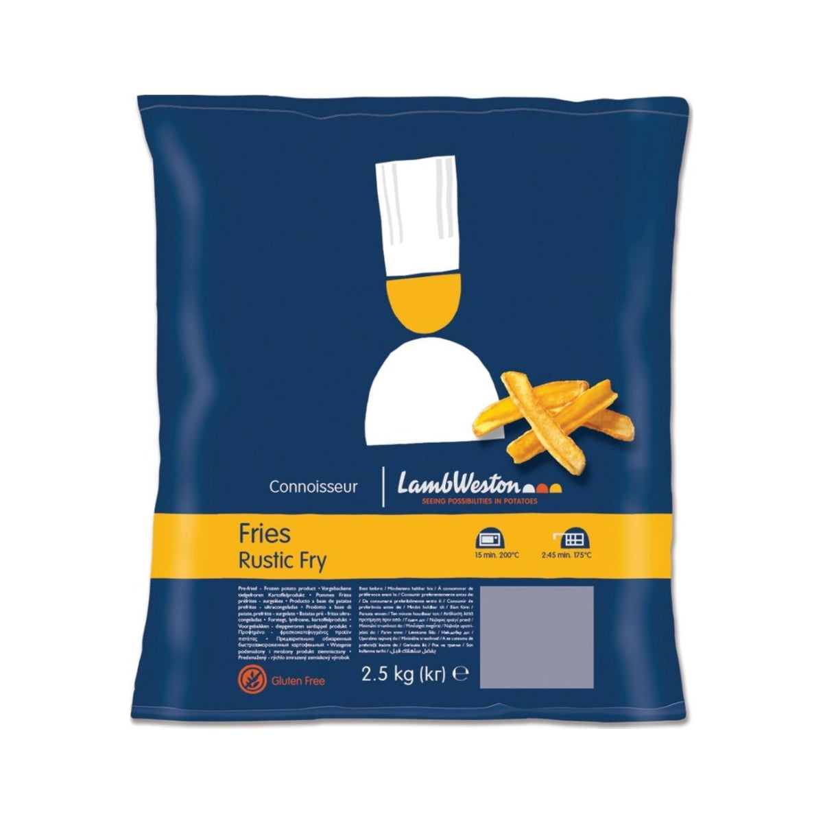 Rustic Fries Skin-On 2.5kg