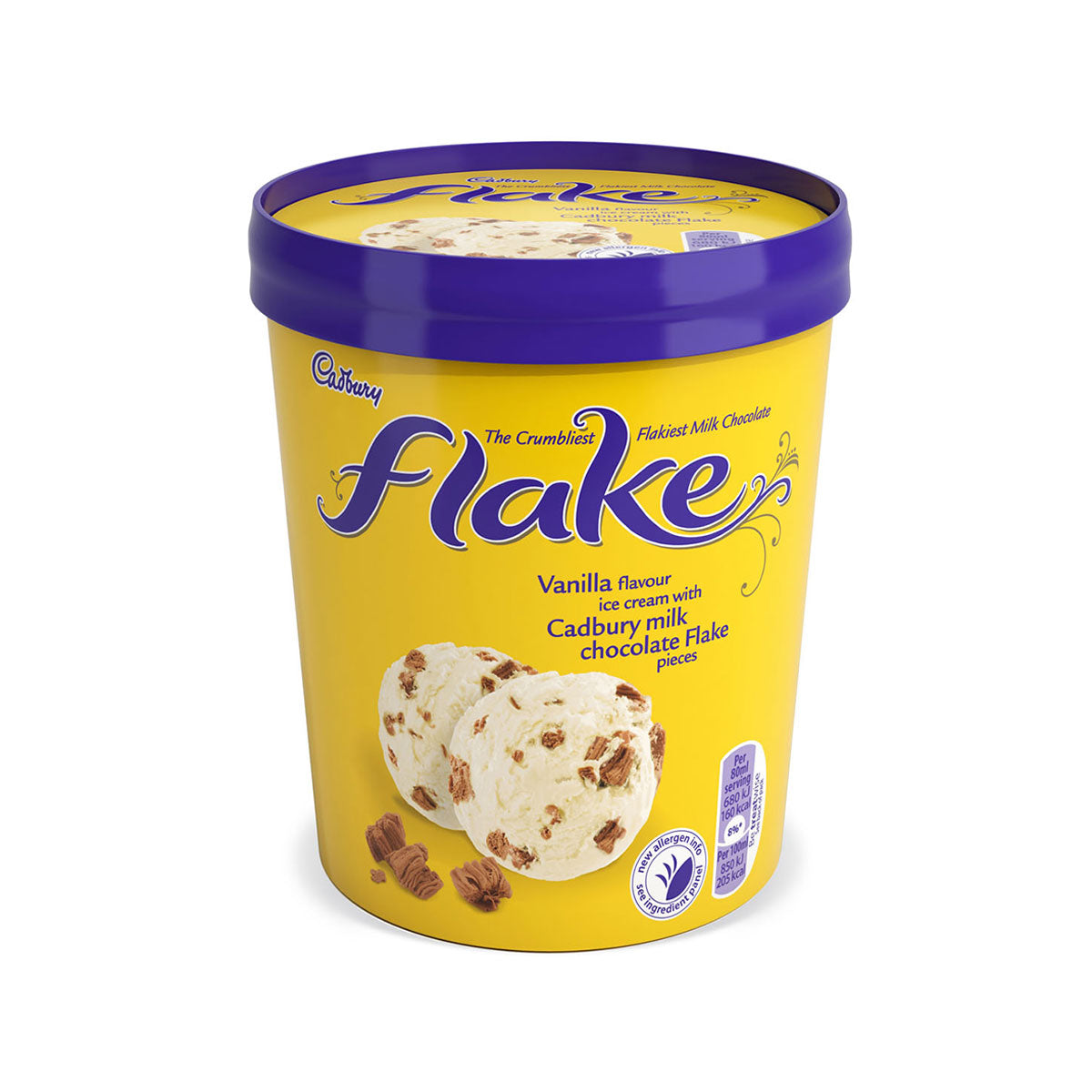 Flake Ice Cream Tub 480ml