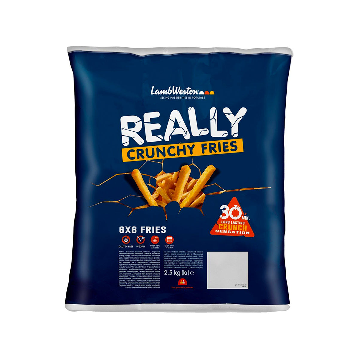 Really Crunchy Fries 6x6mm 2.5kg